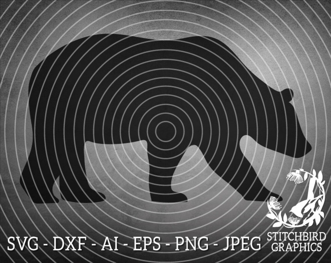 Bear SVG Instant Download Vector Art Commercial Use SVG - Etsy UK