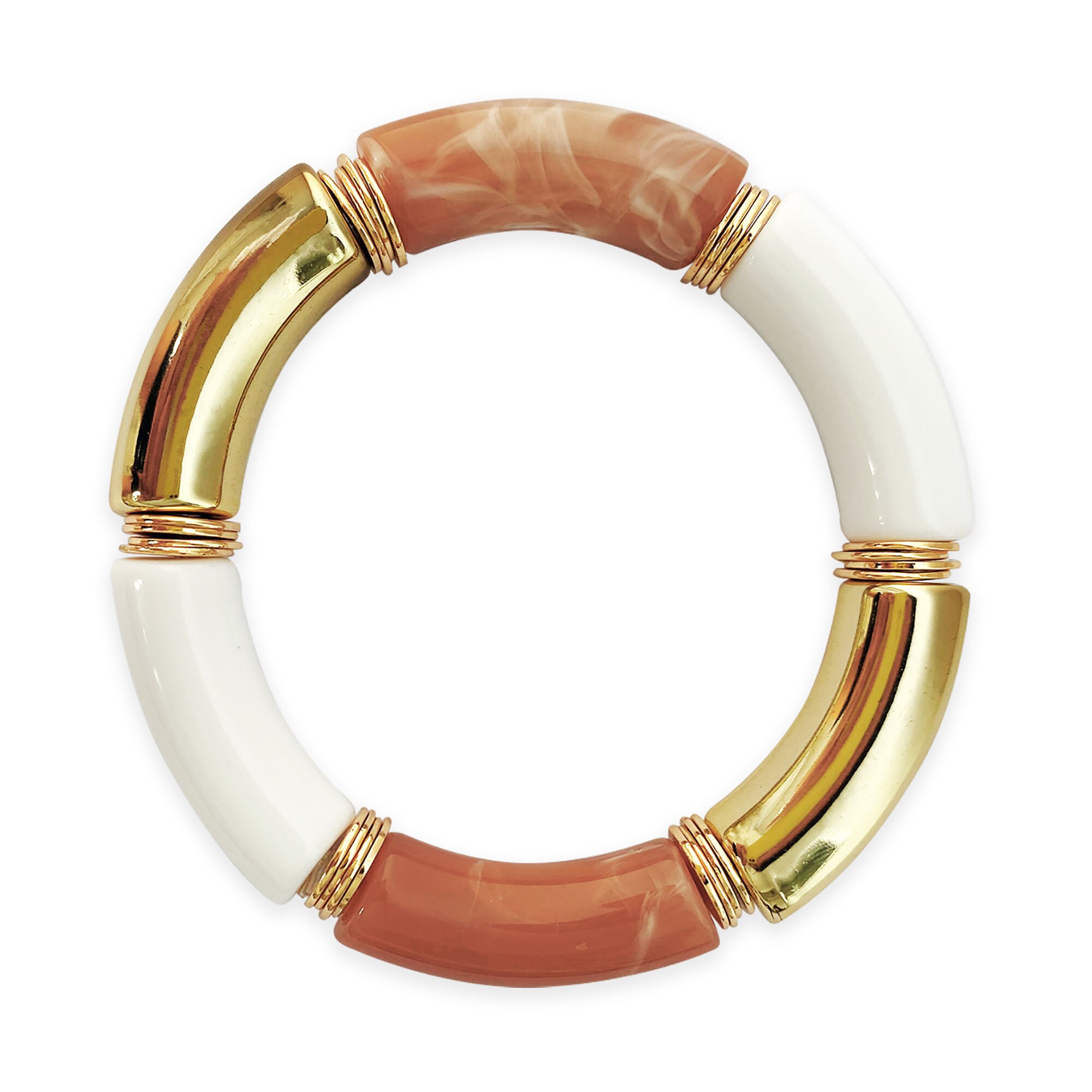 Acrylic Tube Bracelet Stack/ Tube Bead Bracelet/ Stack Bracelets ...
