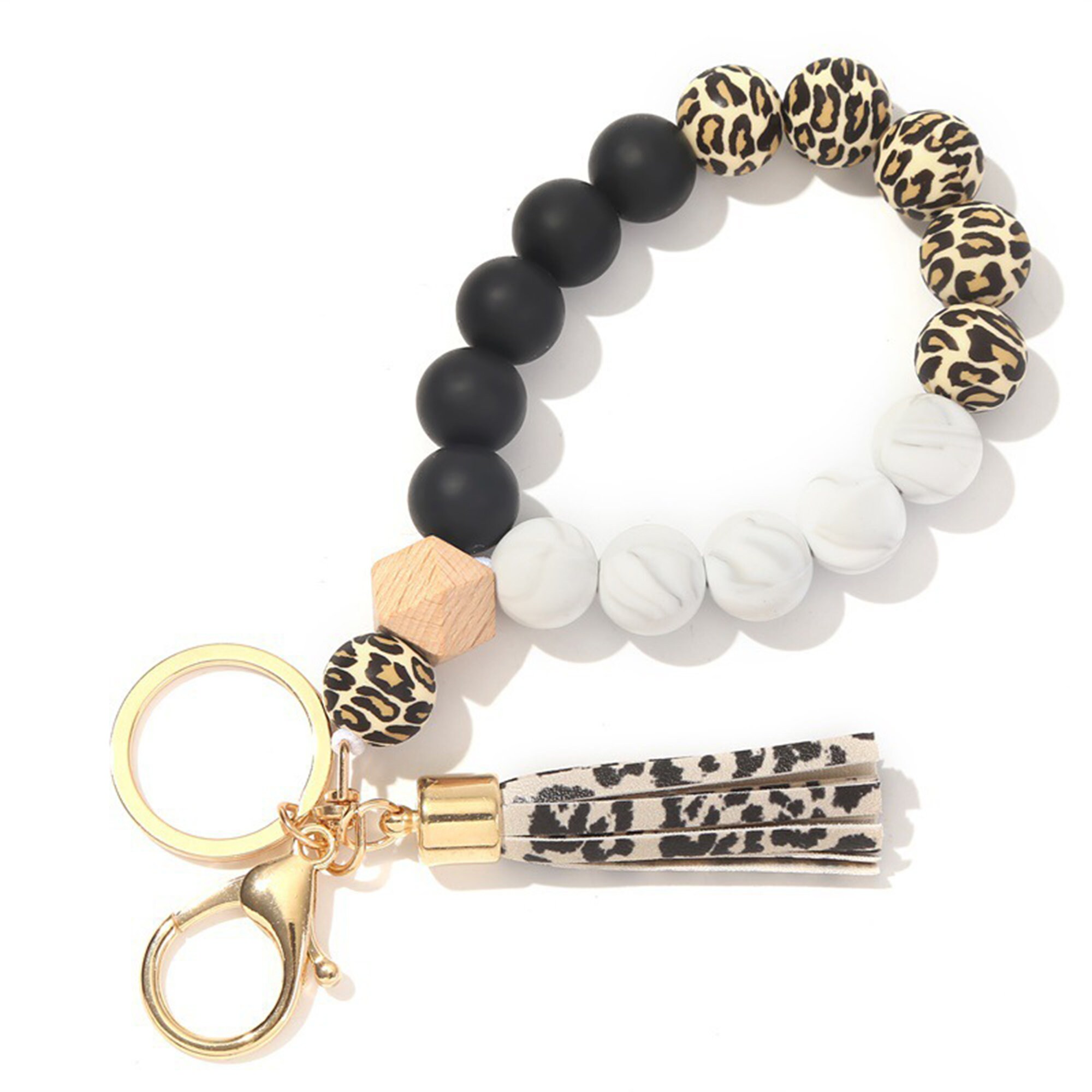 Custom Beaded Bracelet, Keychains for Women, Wristlet Keychain, Car ...