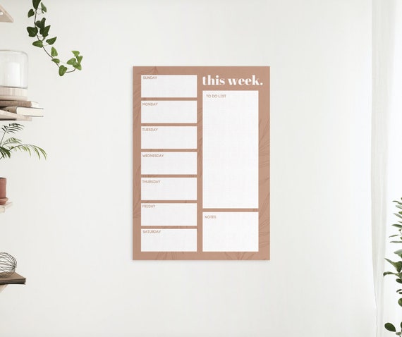 Boho Weekly Planner To-do List | Etsy