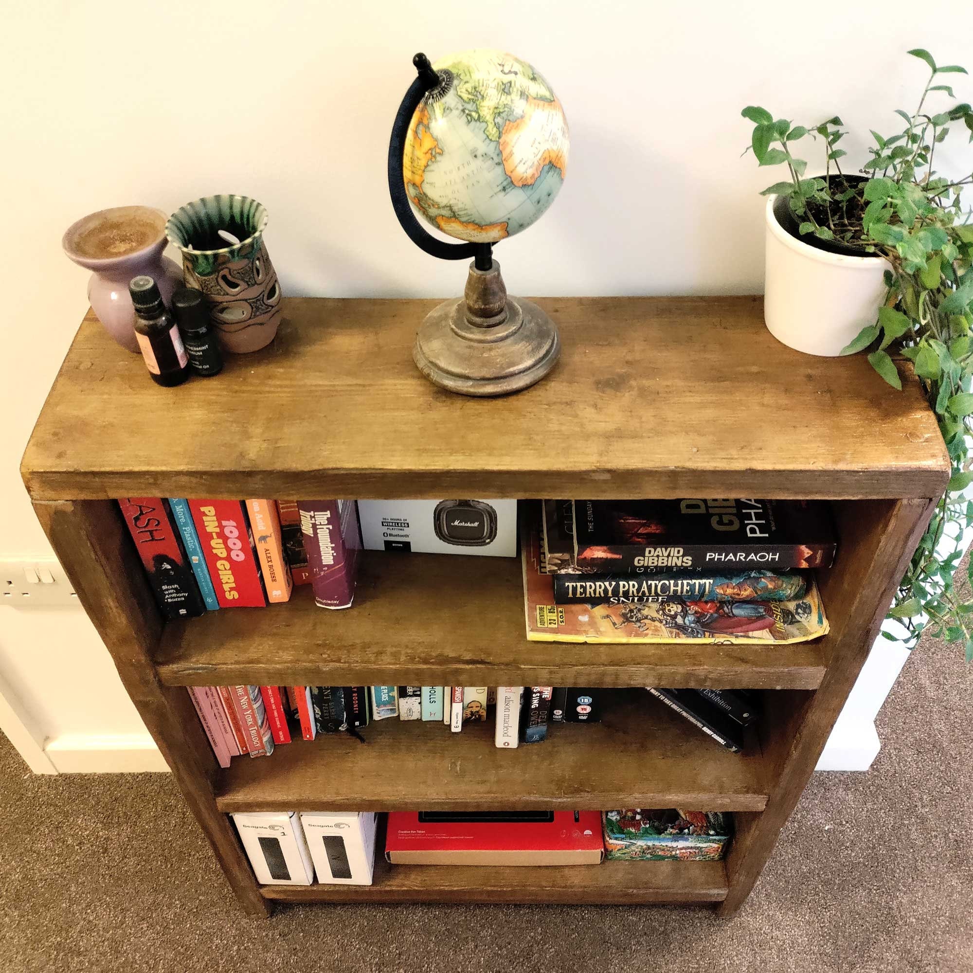 Rustic Bookcase Chunky Bookcase Farmhouse Bookcase - Etsy UK
