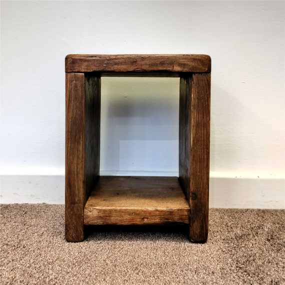 Rustic Stool Wooden Stool Small Simple Stool Handmade - Etsy