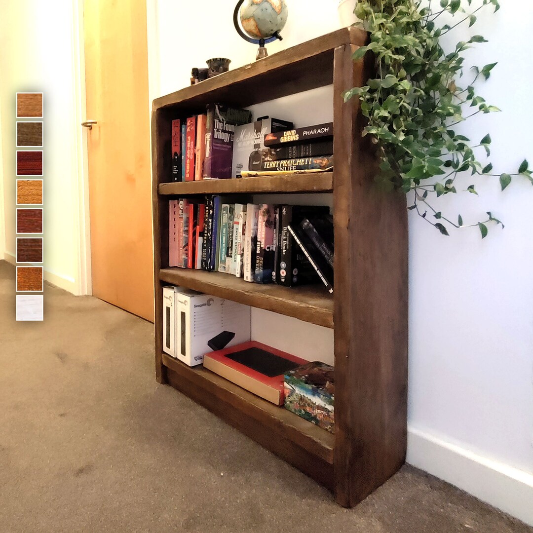 Rustic Bookcase - Chunky Bookcase - Farmhouse Bookshelf - Etsy UK