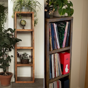 Vinyl Record Storage Unit: 4-tier Rustic Pinewood Music Stand - Etsy UK
