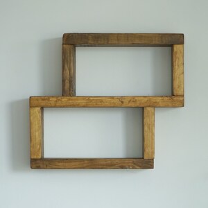 Rustic Stepped Shelf - Handcrafted Shelving - Wooden Shelves - Etsy