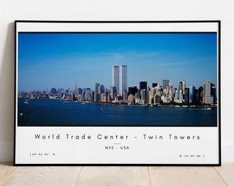 World Trade Center Wall Art - Etsy UK