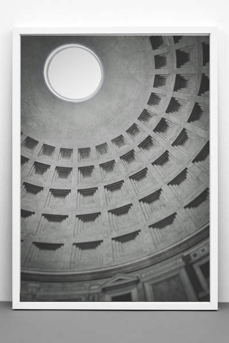 Pantheon Rome Photography Dome Print Italy Travel Poster - Etsy UK