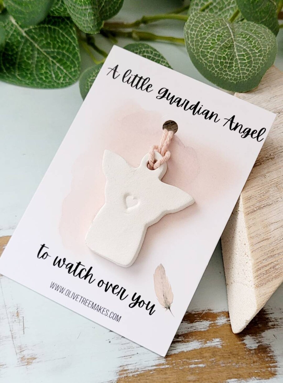 Little Guardian Angel to Watch Over You Clay Pocket Hug, Bereavement ...