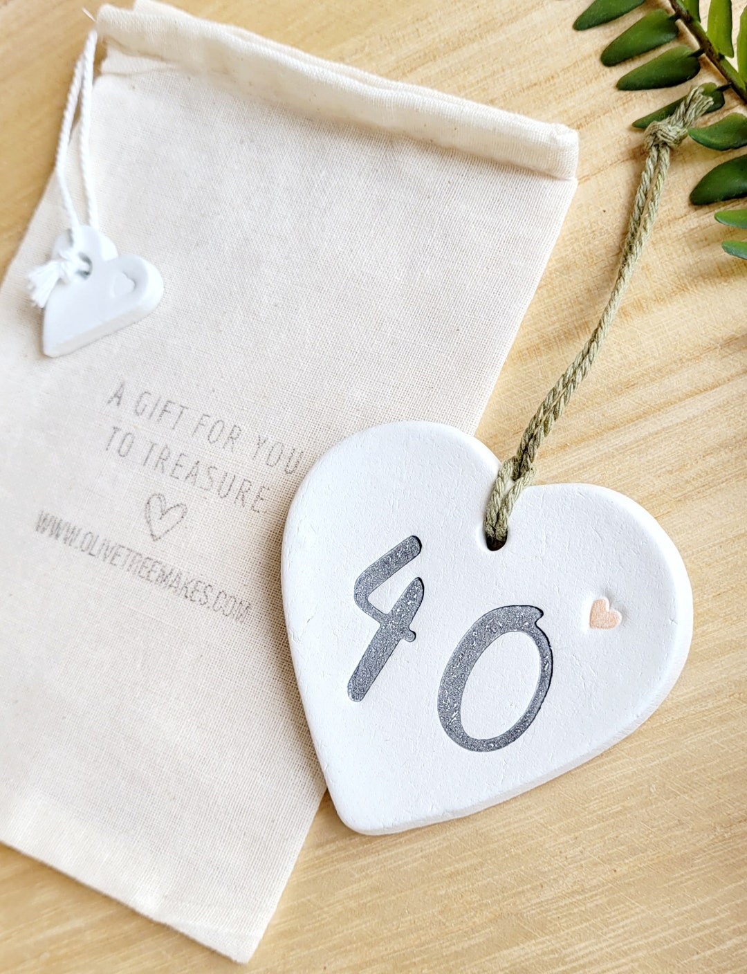 Happy 40th Birthday Heart Plaque, Special Fortieth Birthday Celebration ...