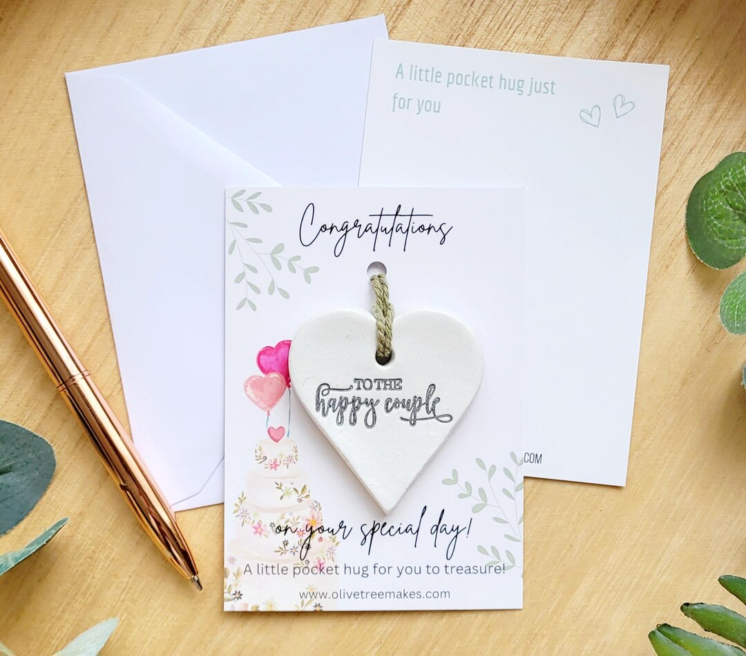 Congratulations on Your Special Day Pocket Hug, to the Happy Couple ...