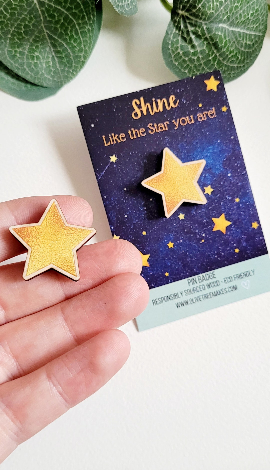 Pin Badge, You're a Star, Children's Affirmation, New Job Lanyard Pin ...