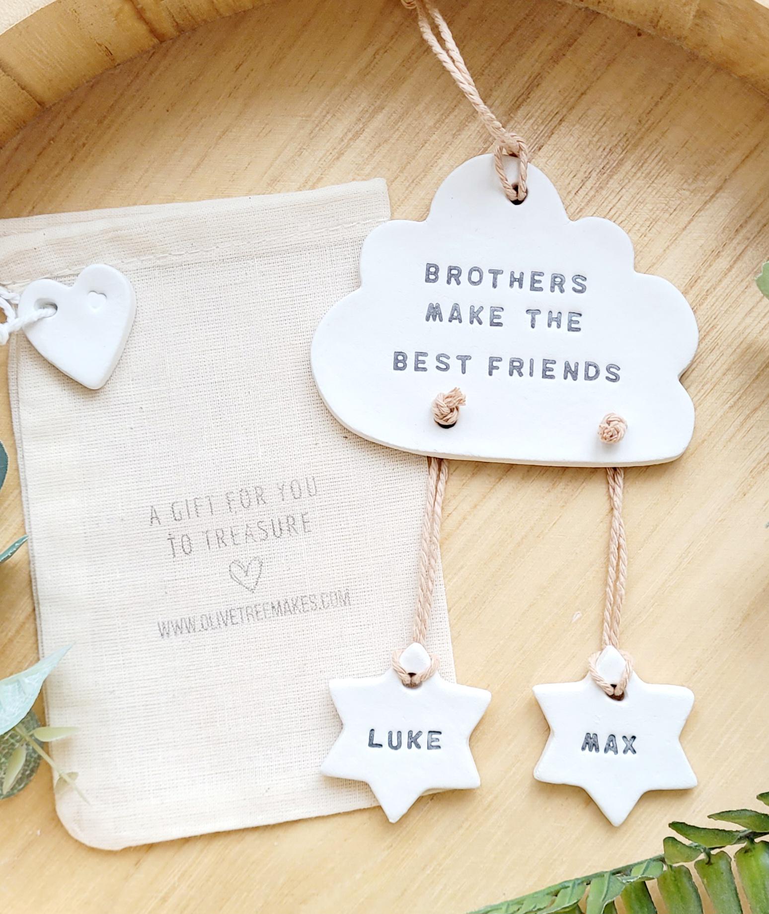 Brothers Make the Best Friends Clay Keepsake, Best Big Brother ...