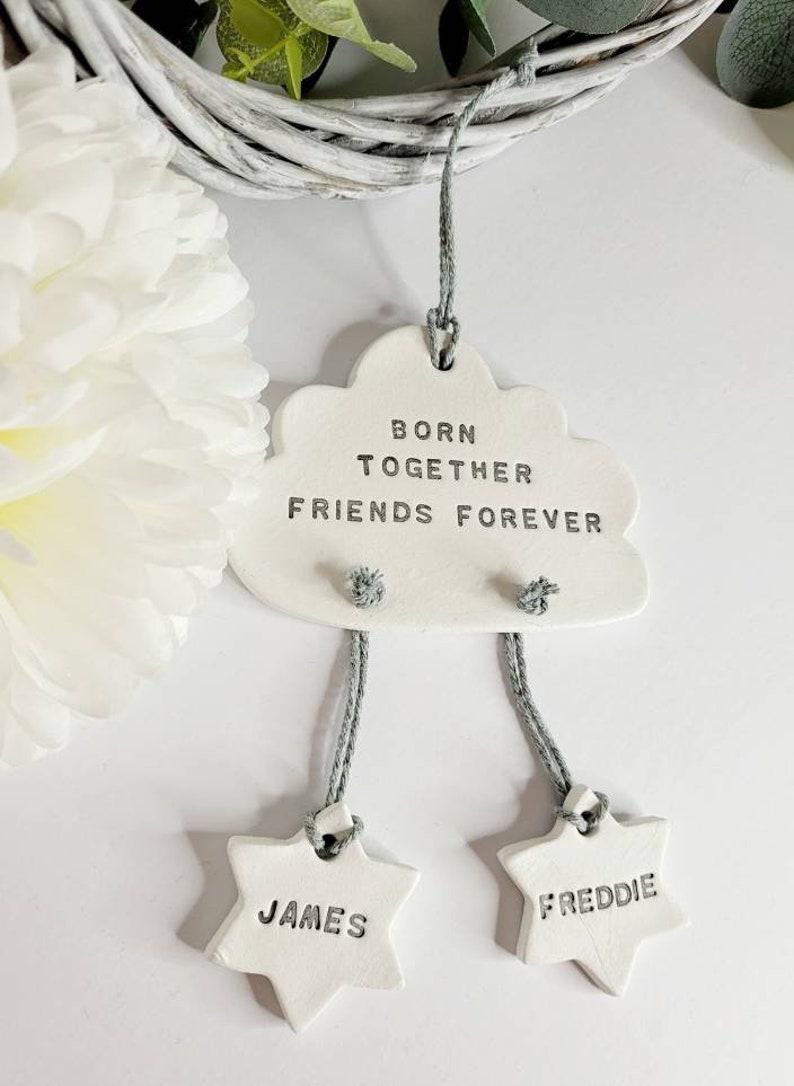 Personalised TWINS Baby Gift Best Friends Since Nursery | Etsy UK