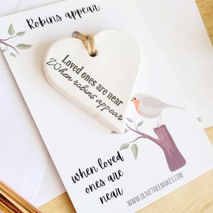 Robins Appear When Loved Ones Near Clay Pocket Hug, Bereavement, Star ...