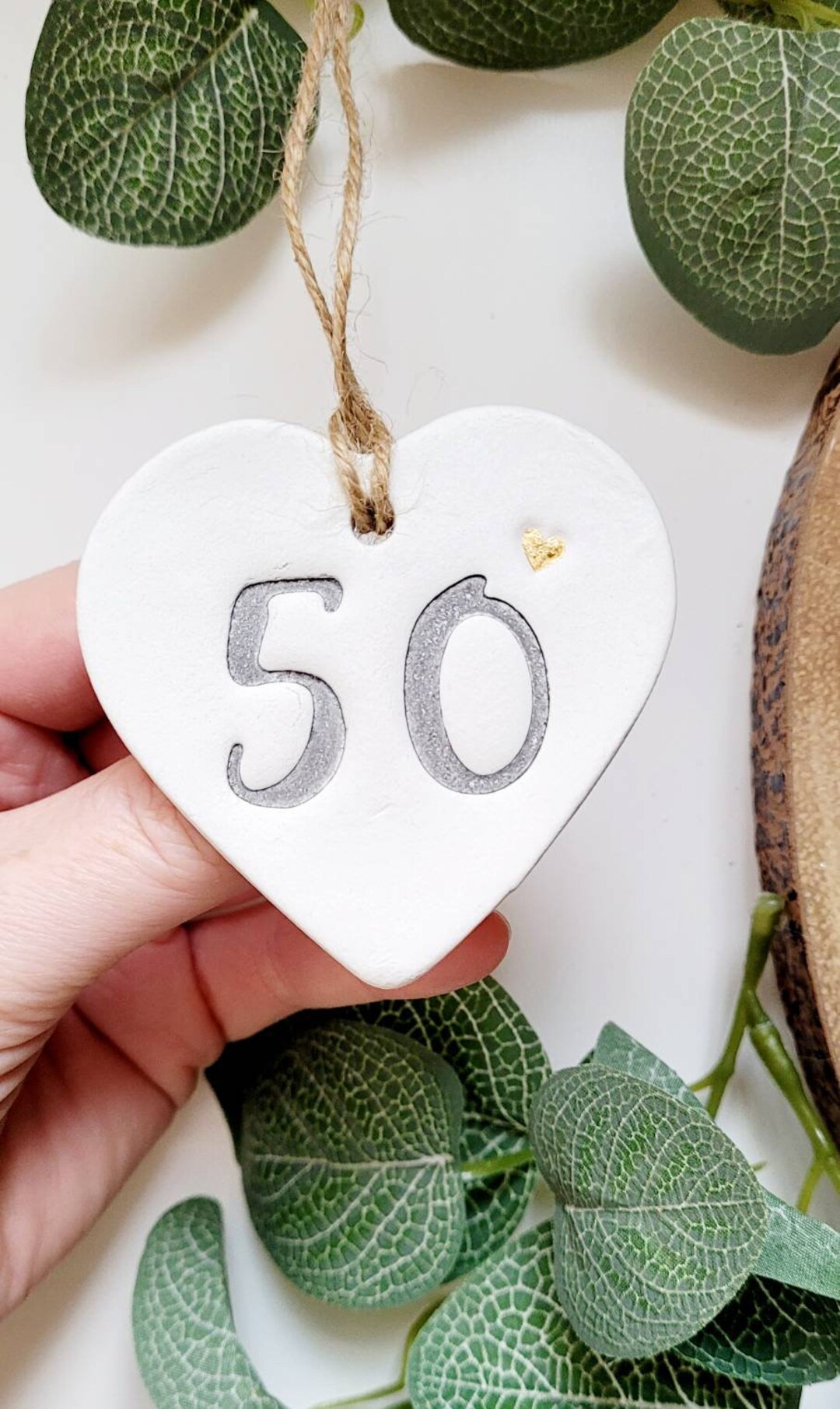 Happy 50th Birthday Heart Plaque, Special Fiftieth Birthday Celebration ...