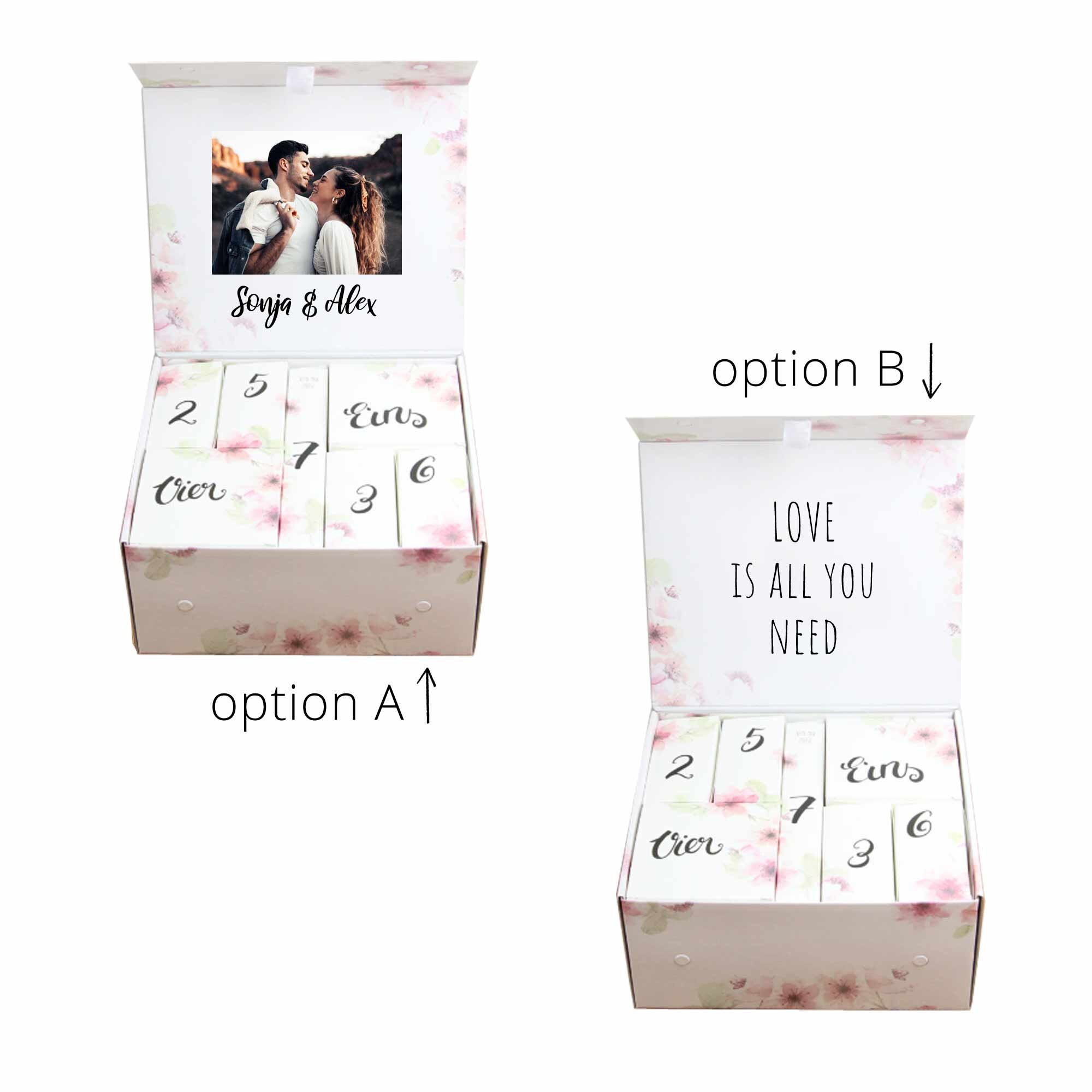 Customized Wedding Countdown Box - Etsy