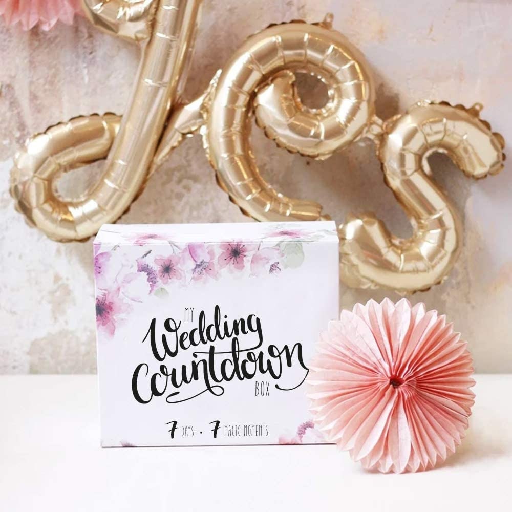 Customized Wedding Countdown Box - Etsy