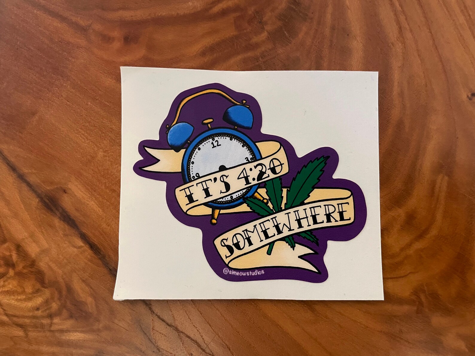 Its 420 Somewhere Old School Style Sticker/ 420 Sticker/ MMJ - Etsy