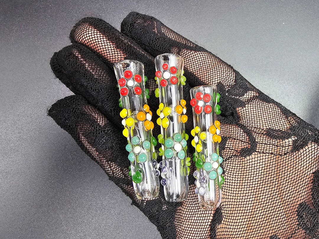 Flower Finger Saver / Rainbow Flower Cigarette Tip / Tobacco Use Only ...