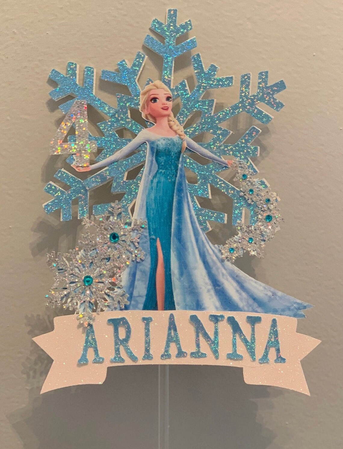 Frozen cake topper Elsa cake topper Princess Elsa cake | Etsy