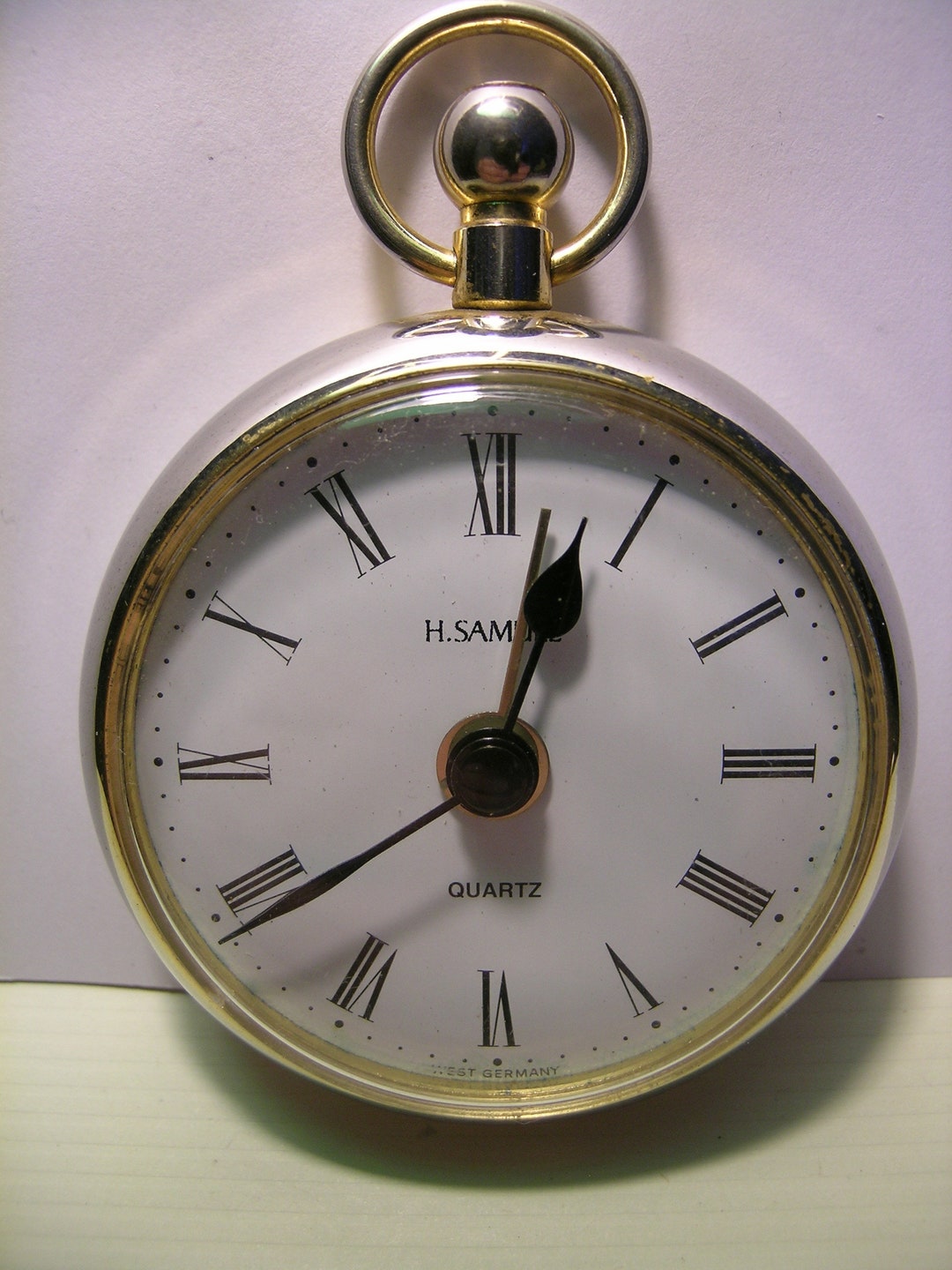 1960's H Samuel Quartz Shelf/desk Pocket Watch Style Clock - Etsy