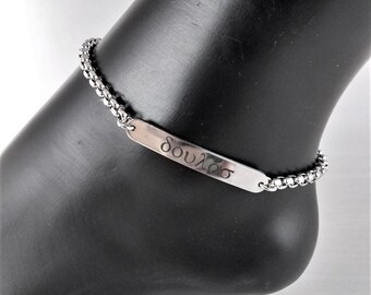 Slave Bell. PERMANENTLY LOCKING Slave Ankle Chain Bracelet. - Etsy