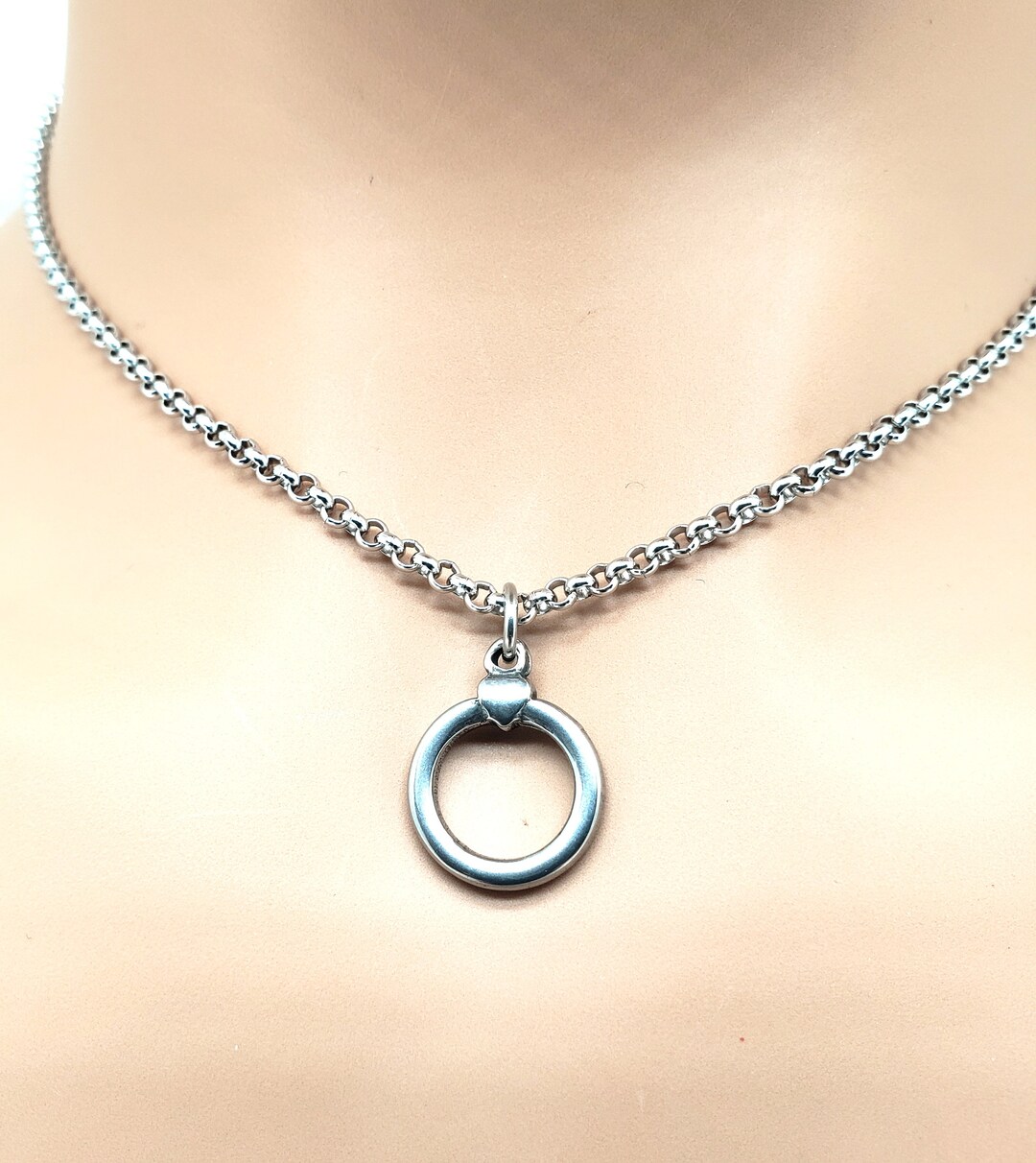 Captive O Ring Discreet Locking Day Collar - Etsy