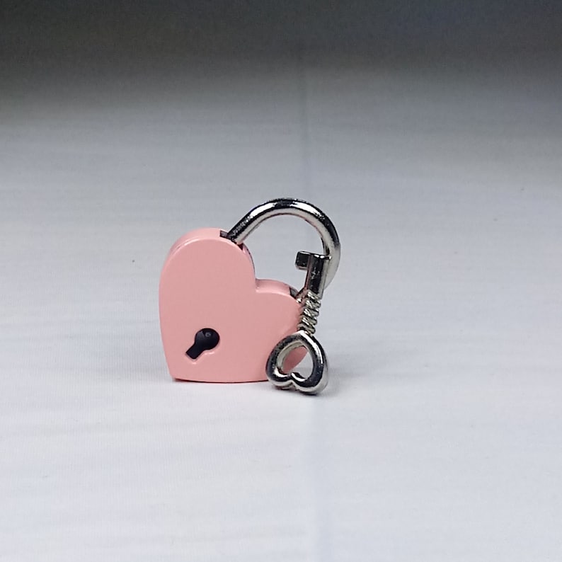 Pink Heart Lock - Etsy