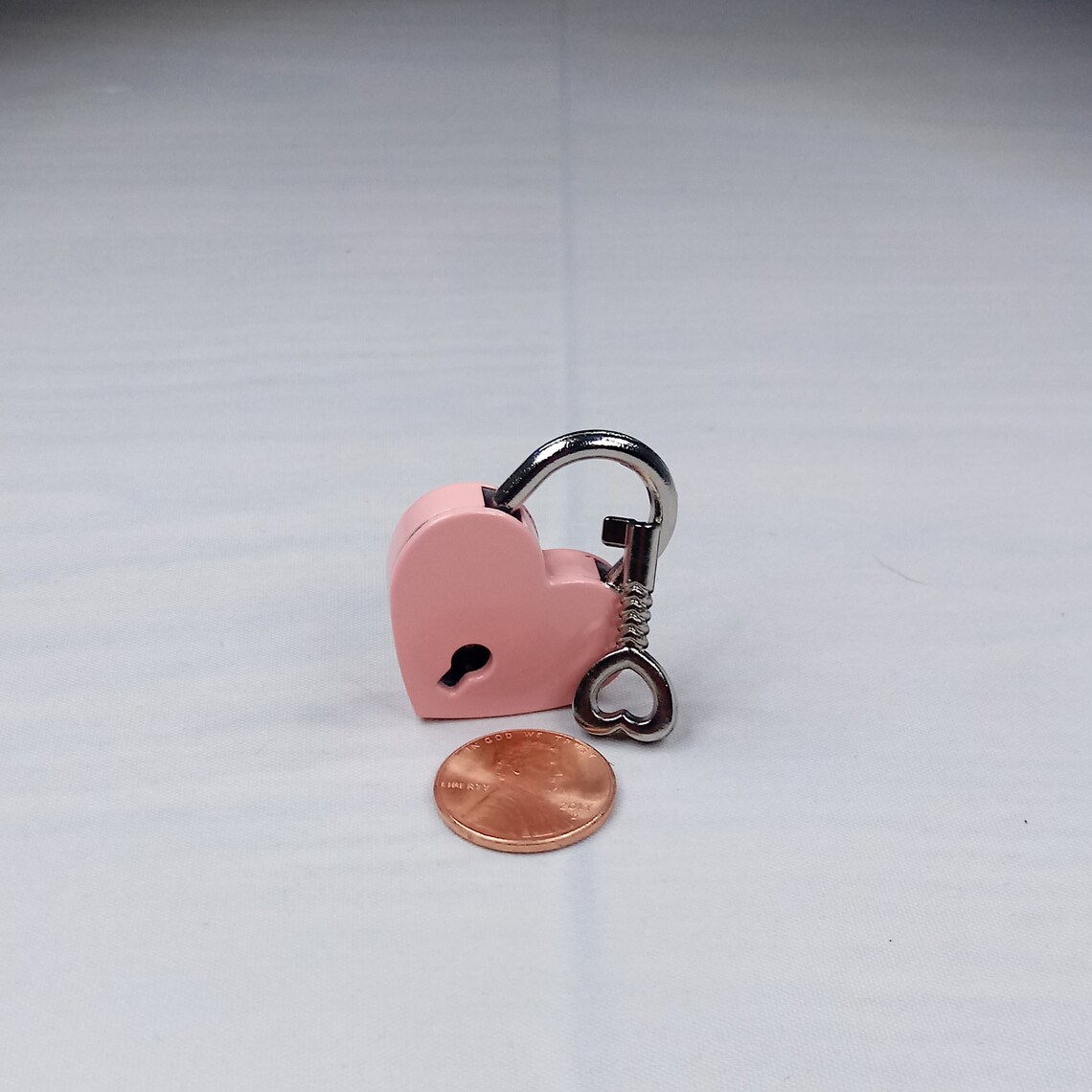 Pink Heart Lock - Etsy