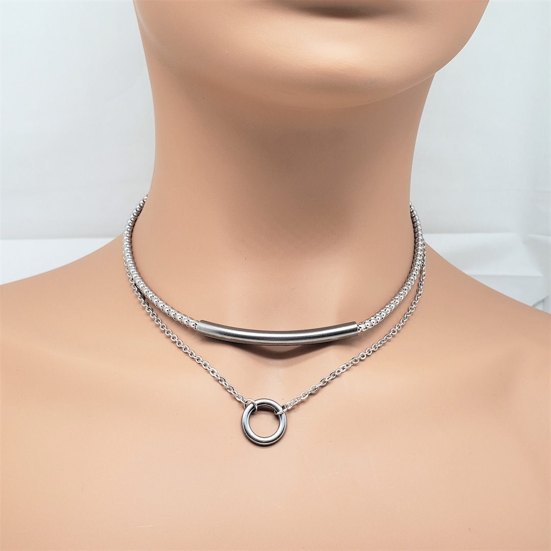 Discreet 24/7 Layered Locking O Ring Day Collar - Etsy