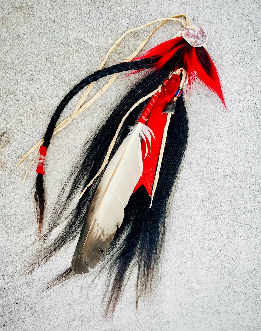 Native American Wall Decor | Plains Indian Scalp Replica | Tomahawk ...
