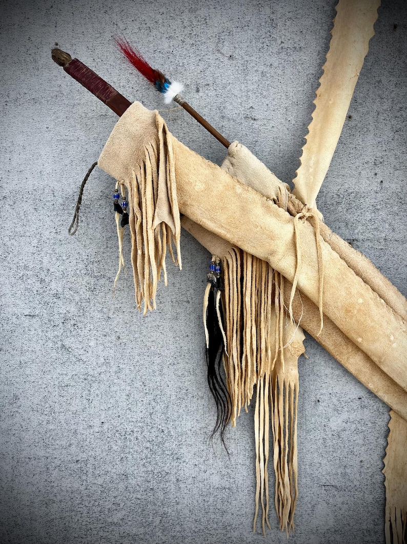 Plains Indian Quiver Regalia | Handmade Deer Skin Native Style - Etsy