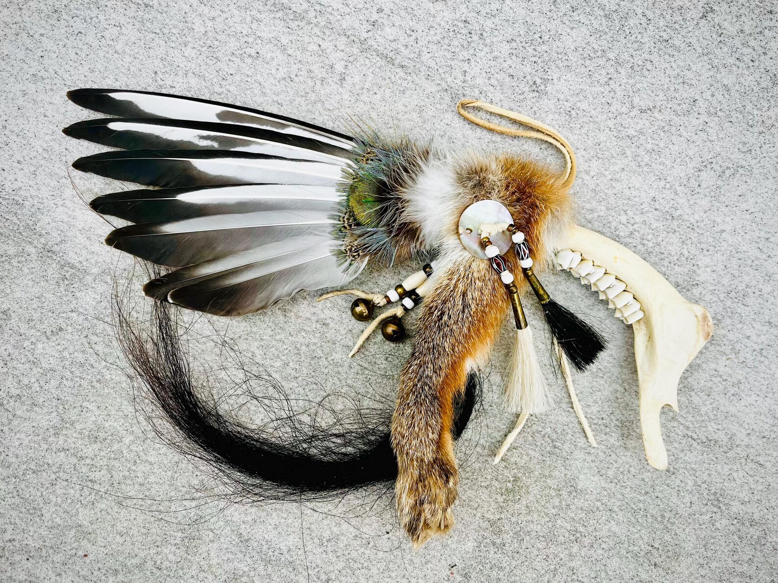 Plains Indian Style Feather Fan for Smudging Rituals and Pow Wow ...