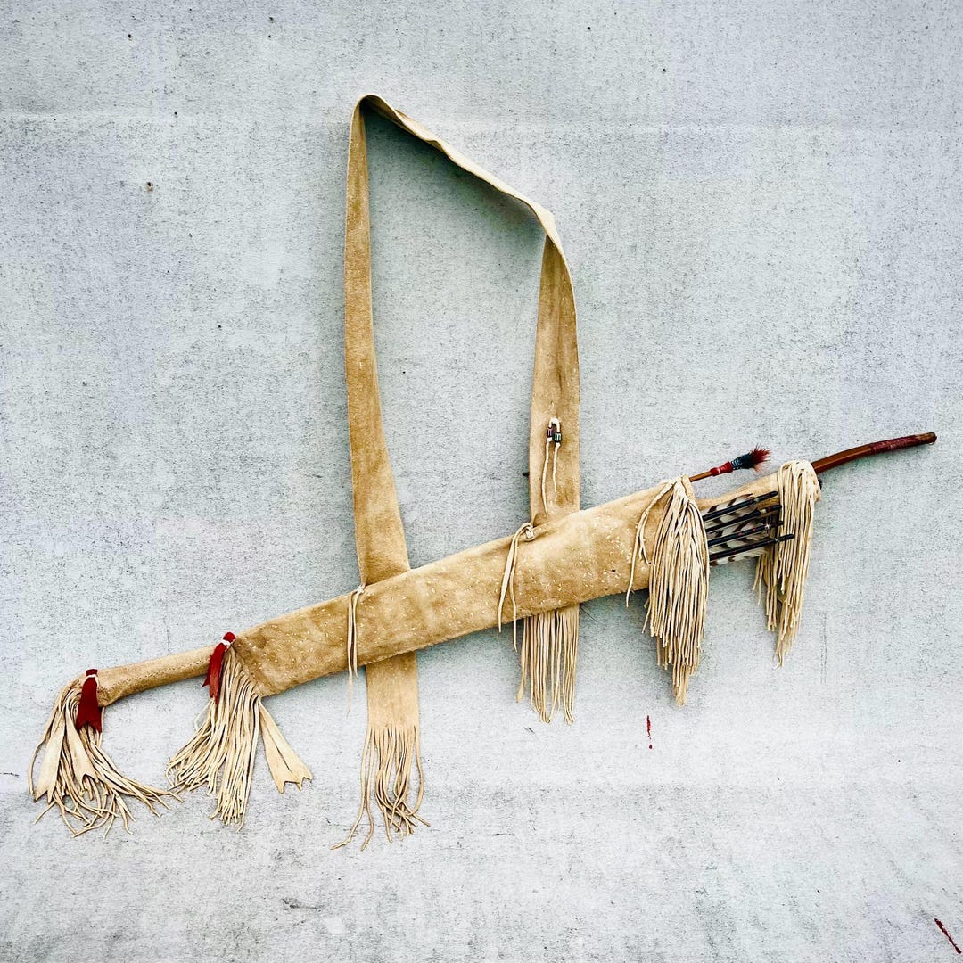 Plains Indian Quiver Regalia | Handmade Deer Skin Native Style - Etsy