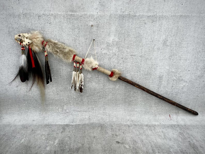 Dance Stick - Powwow - Decorated in a Unique & Authentic Plains Indian ...