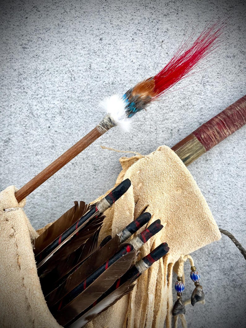 Plains Indian Quiver Regalia | Handmade Deer Skin Native Style - Etsy