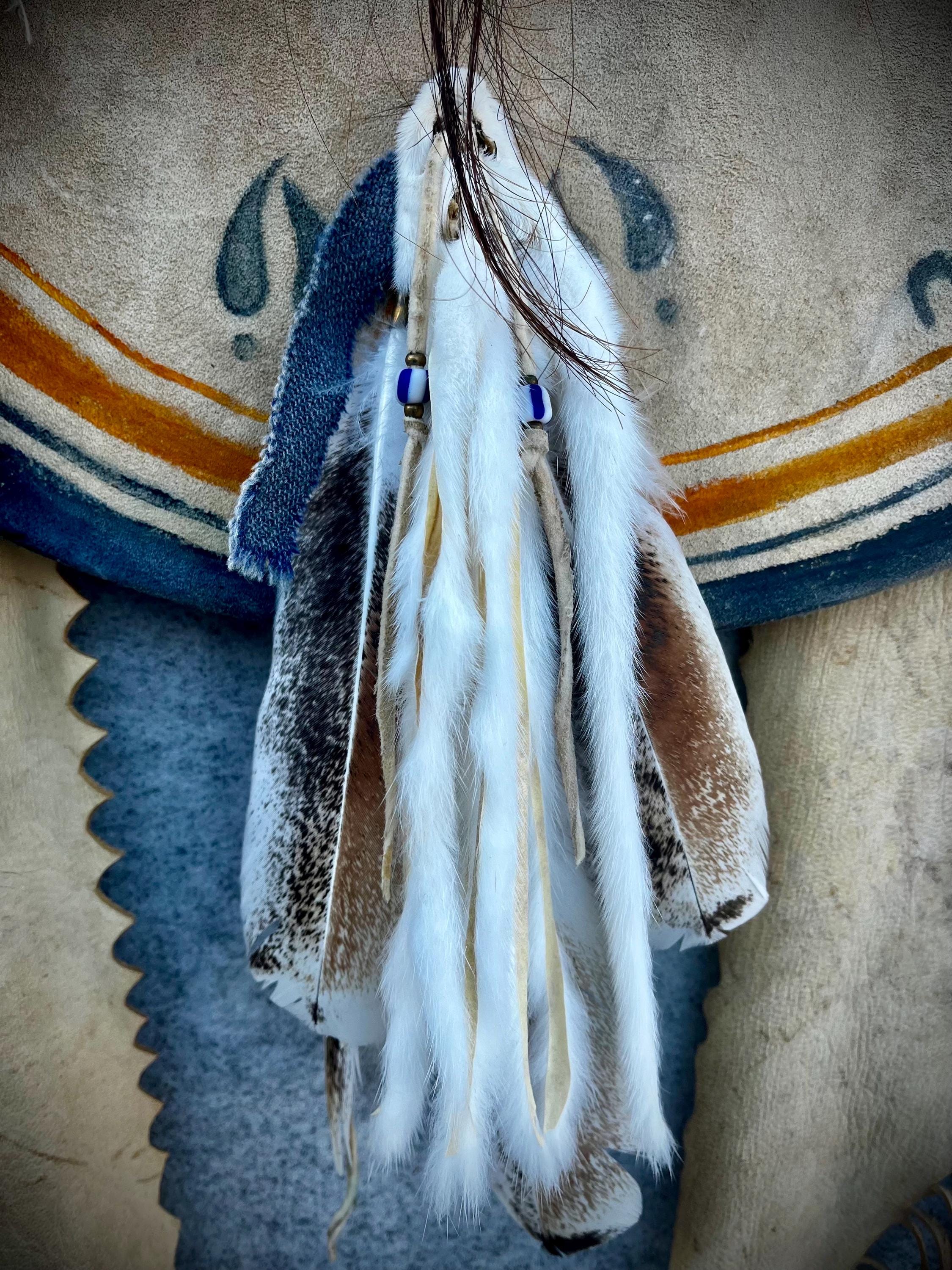 Handcrafted Plains Indian Style Shield – Rawhide, Beads & Feathers ...
