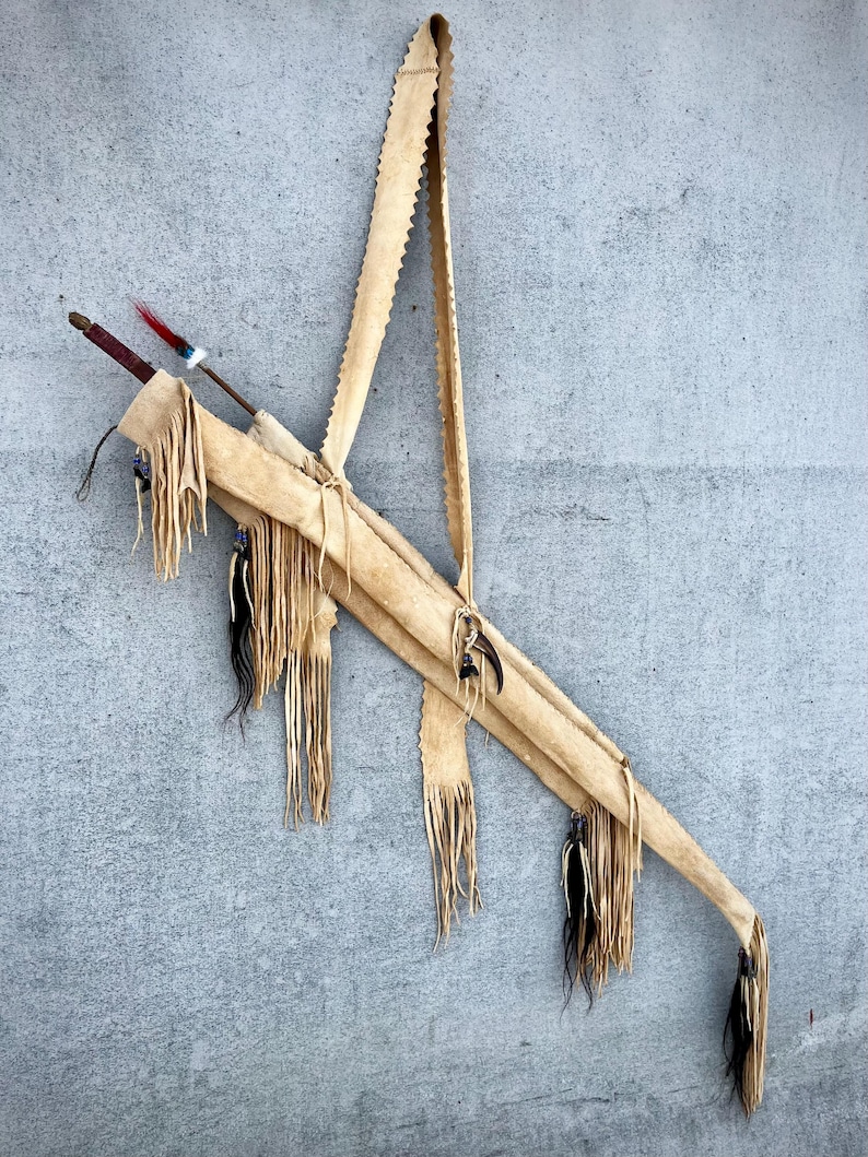 Plains Indian Quiver Regalia | Handmade Deer Skin Native Style - Etsy