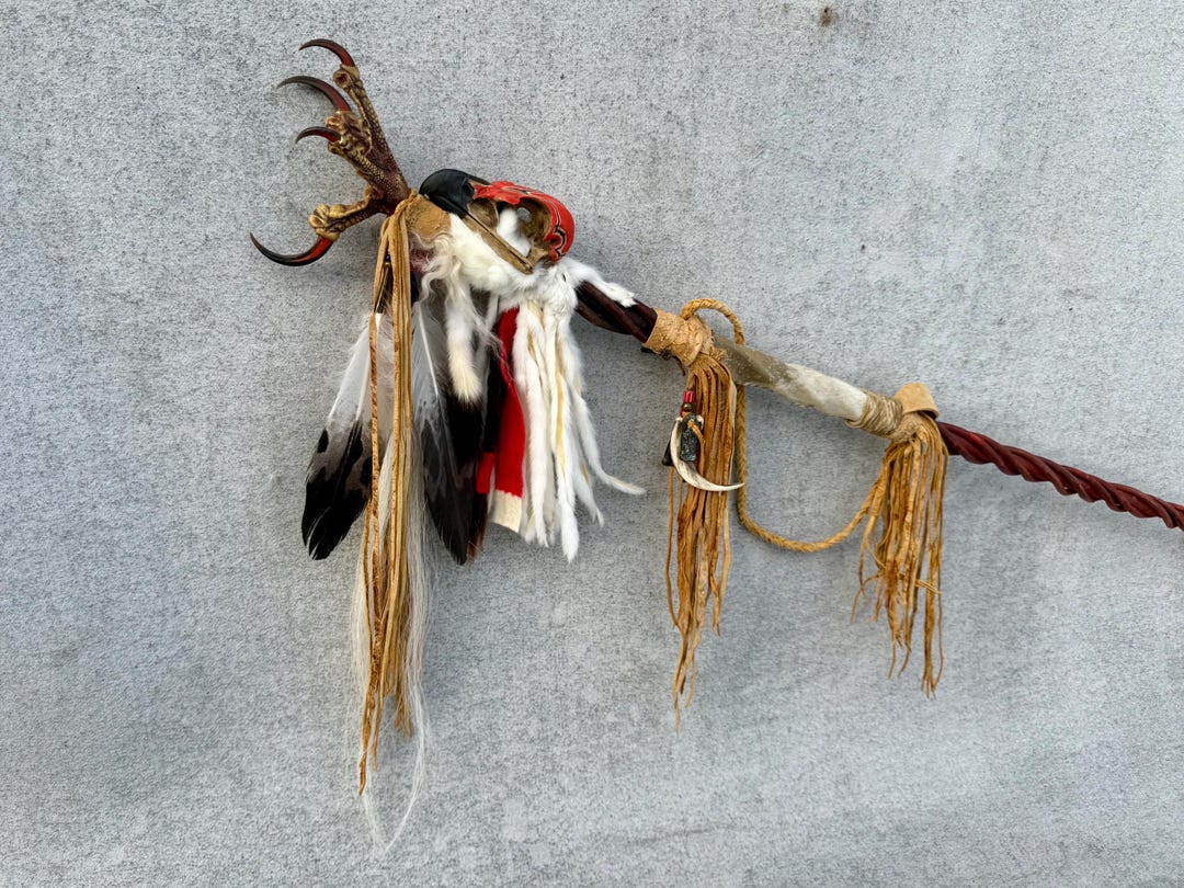 Handmade Plains Indian Dance Stick – Pow Wow Regalia & Native American ...
