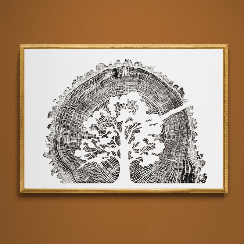 Tree Ring Print - Etsy