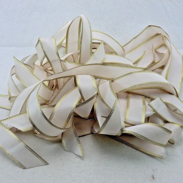 Gold Edge Ribbon - Etsy