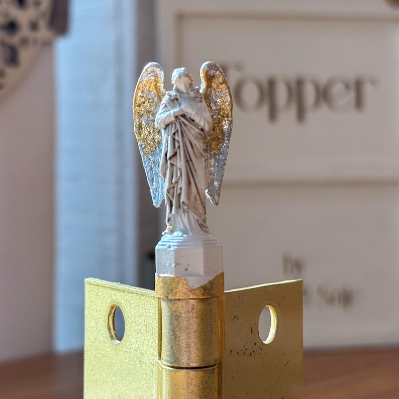 Guardian Angel, Holy Hinge Topper Tiny Statue - Etsy