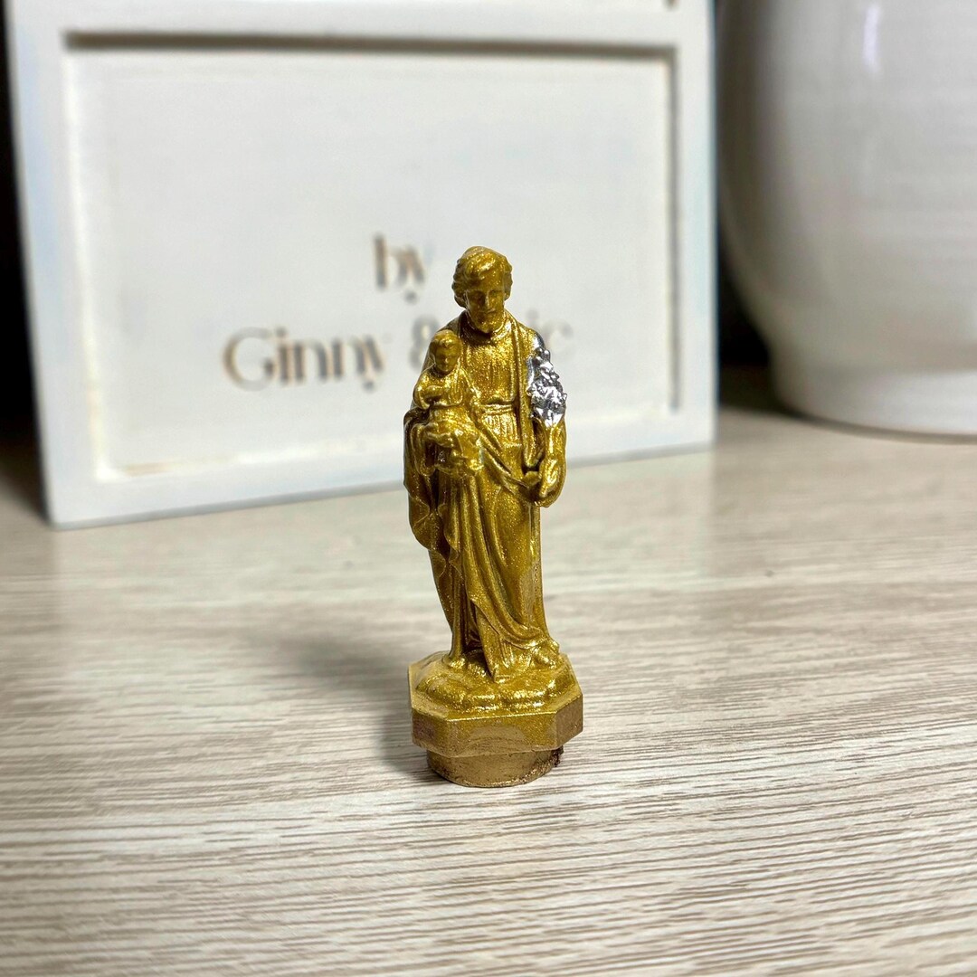 Saint Joseph and Baby Jesus Holy Hinge Topper - Etsy