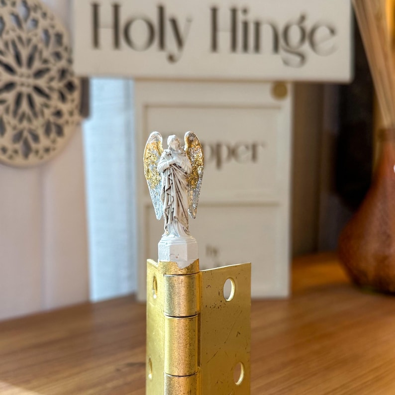 Guardian Angel, Holy Hinge Topper Tiny Statue - Etsy