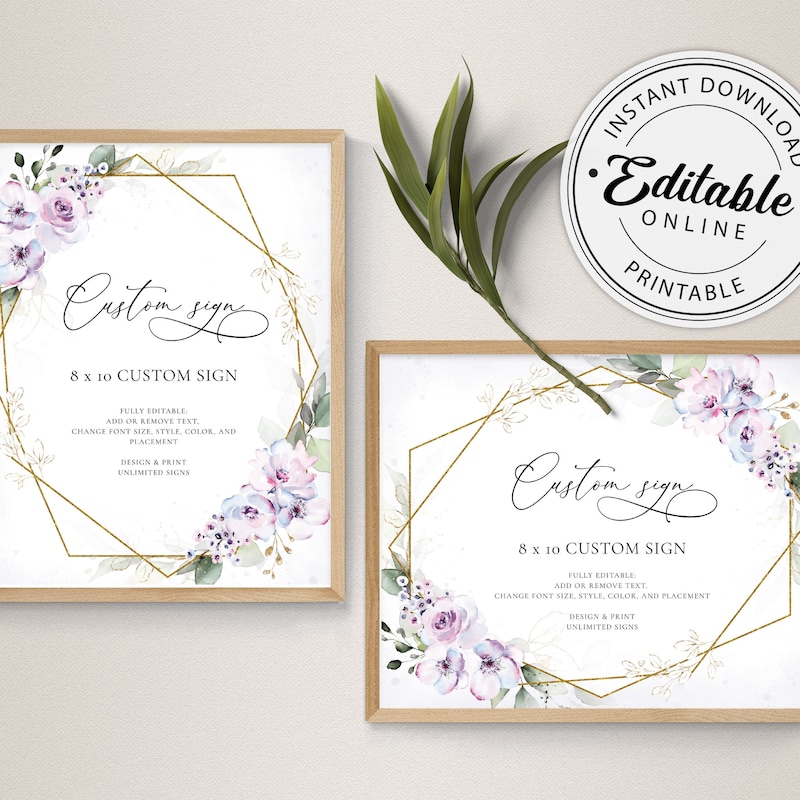 Lavender Guest Book - Etsy