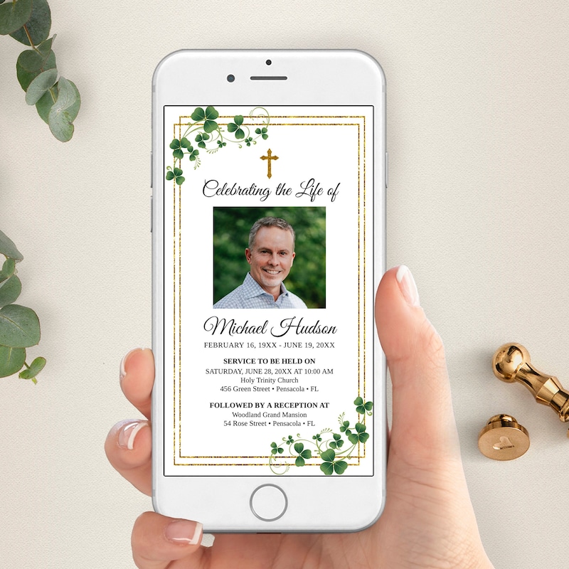 Funeral Wake Invitation - Etsy