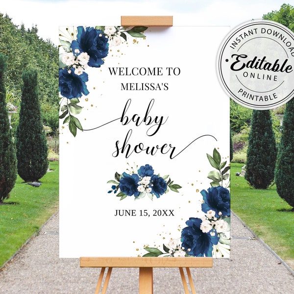 Navy Blue Sign - Etsy