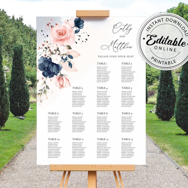 Navy Blush Gold - Etsy