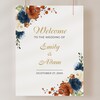 Boho Greenery Wedding Welcome Sign Template With Eucalyptus INSTANT ...