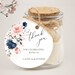 Navy Blue and Blush Pink Favor Tag Template, Gift Tag Template ...